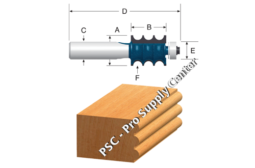 Bosch 84611M Carbide Tipped Multi-Bead / Reeding Bits